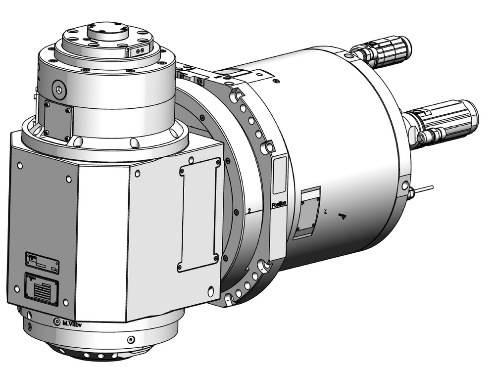 Combined B-Axis with Milling-Turning Spindles